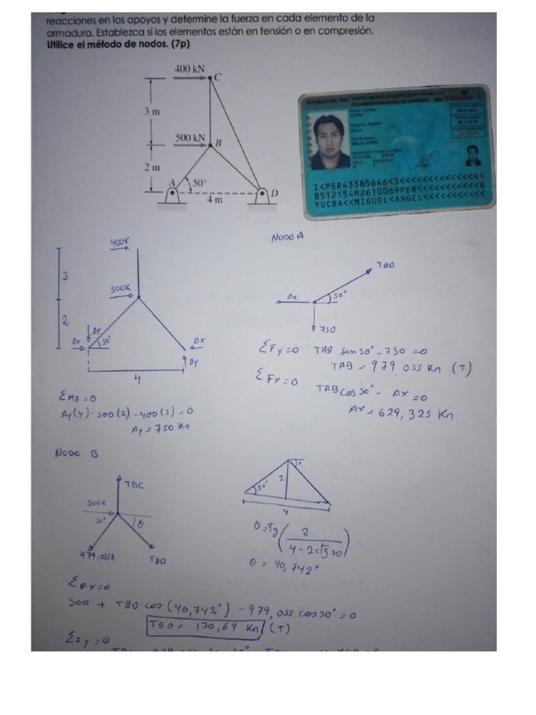 Práctica Calificada Nro 03 de Estática - Cgt | PDF