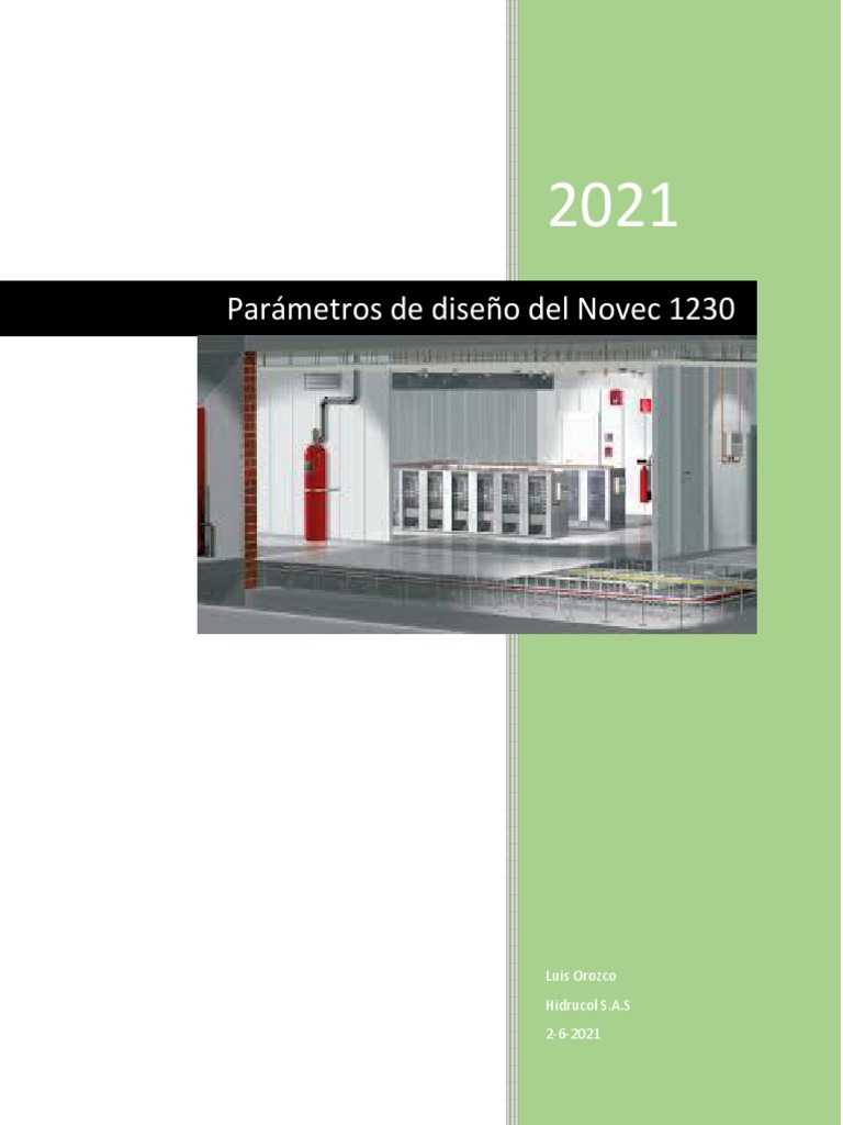 Parametros de Diseño Novec 1230 | PDF | Science | Ingeniería
