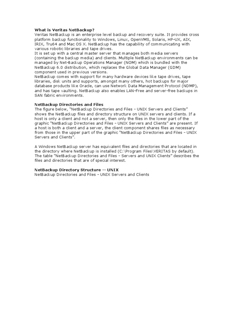 Netbackup FAQs | PDF | Backup | Hard Disk Drive