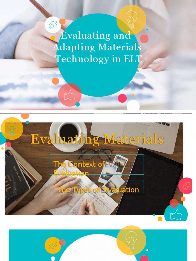 Evaluating and Adapting ELT Materials | PDF | Evaluation | Teachers