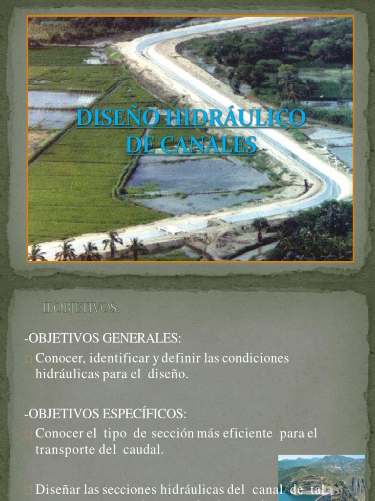 Diseño De Canales Pdf Canal Hidráulica