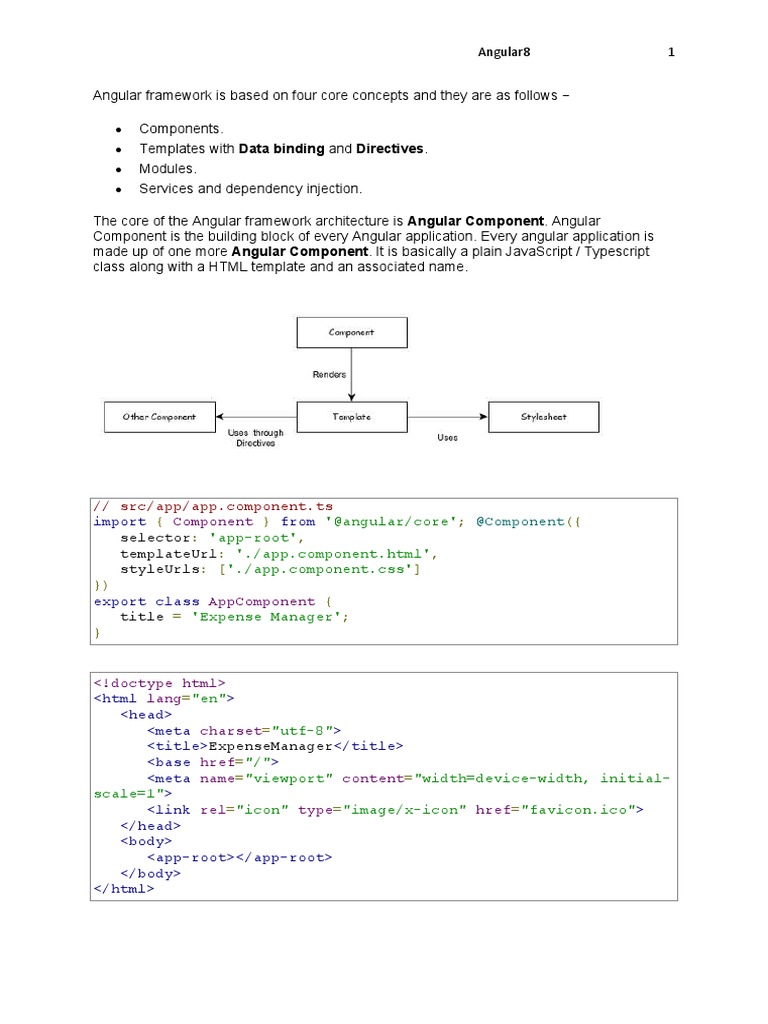 Angular Framework | PDF | Html | Html Element