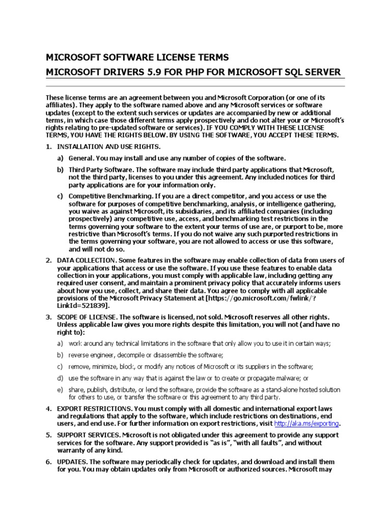 Microsoft Drivers For PHP For Microsoft SQL Server - Standalone (Free ...