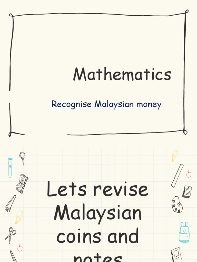 Math - Recognise Malaysian Money - L3W27 | PDF | Language Arts & Discipline