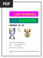 Life Science Grade 12 Study Guide | PDF | Test (Assessment) | Biology