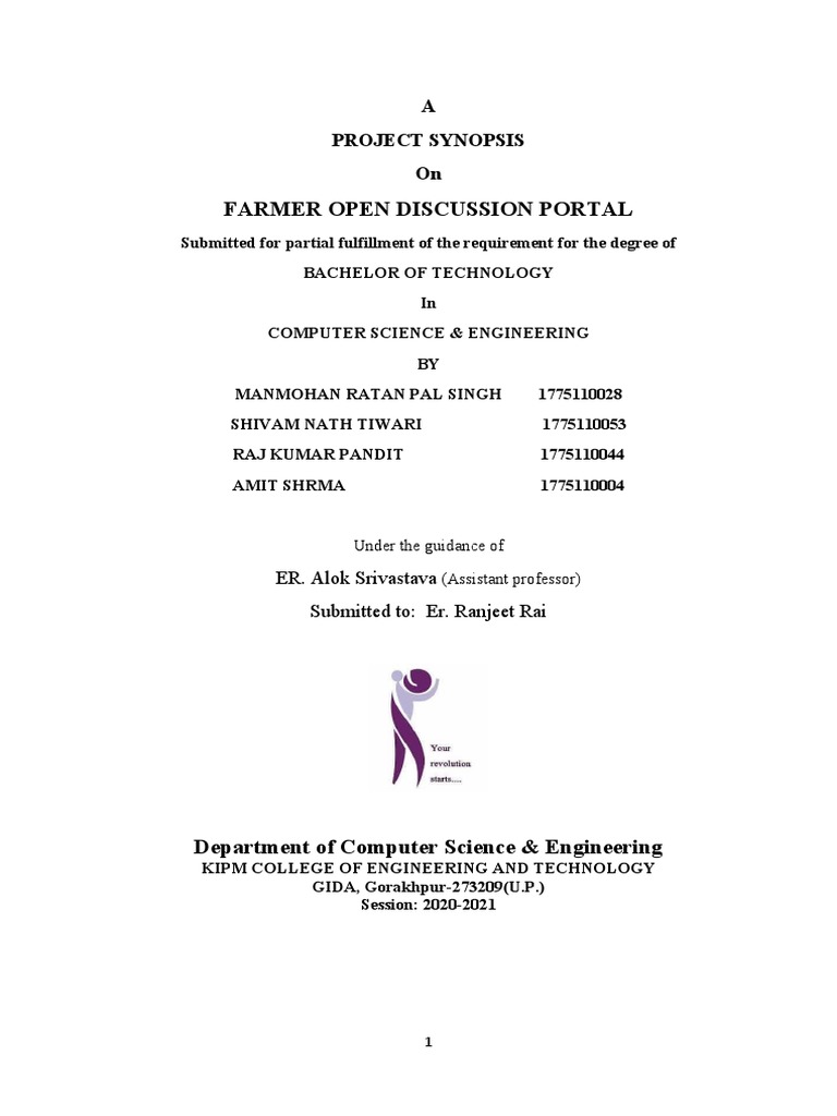 A Project Synopsis | PDF | My Sql | World Wide Web