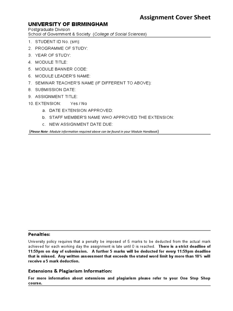 Front Page of Assignment File | PDF | Career & Growth | Business