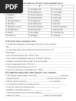 Exercises On Double Comparison | PDF