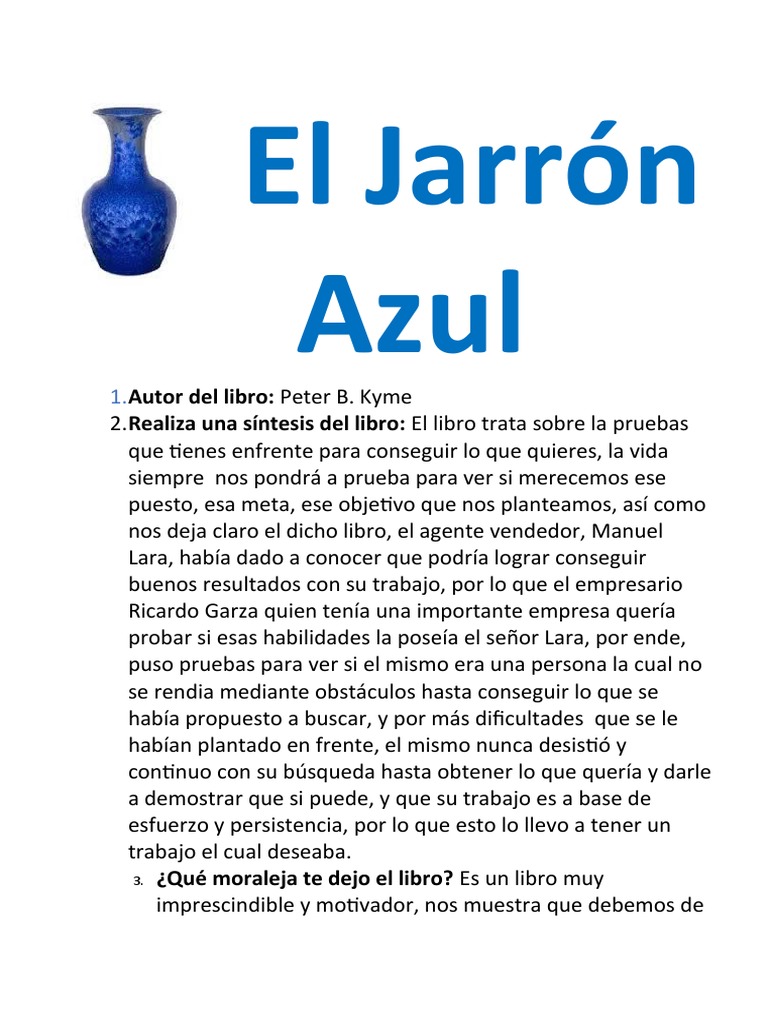 El El Jarrón Azul | PDF