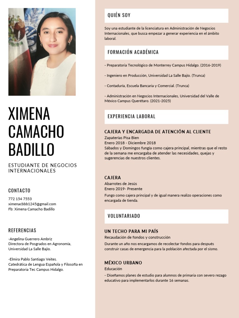 CV Ximena Camacho | PDF | Science | Ciencia y Tecnología