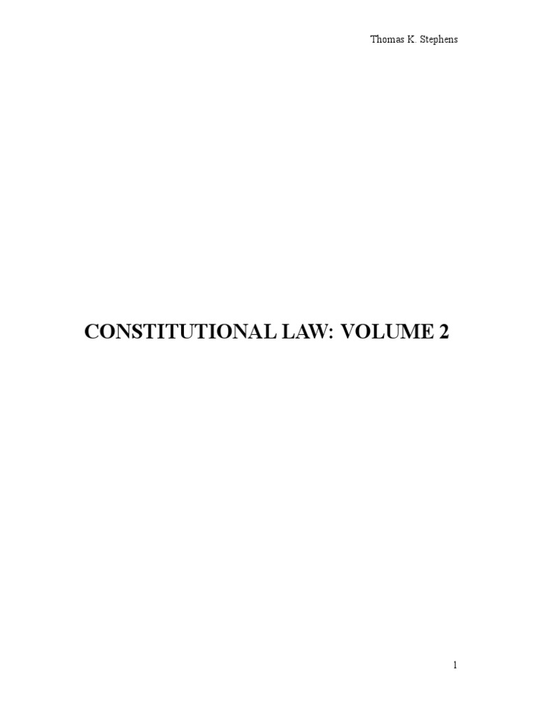 Constitutional Law II Authorities | PDF | Supreme Court Of The United ...