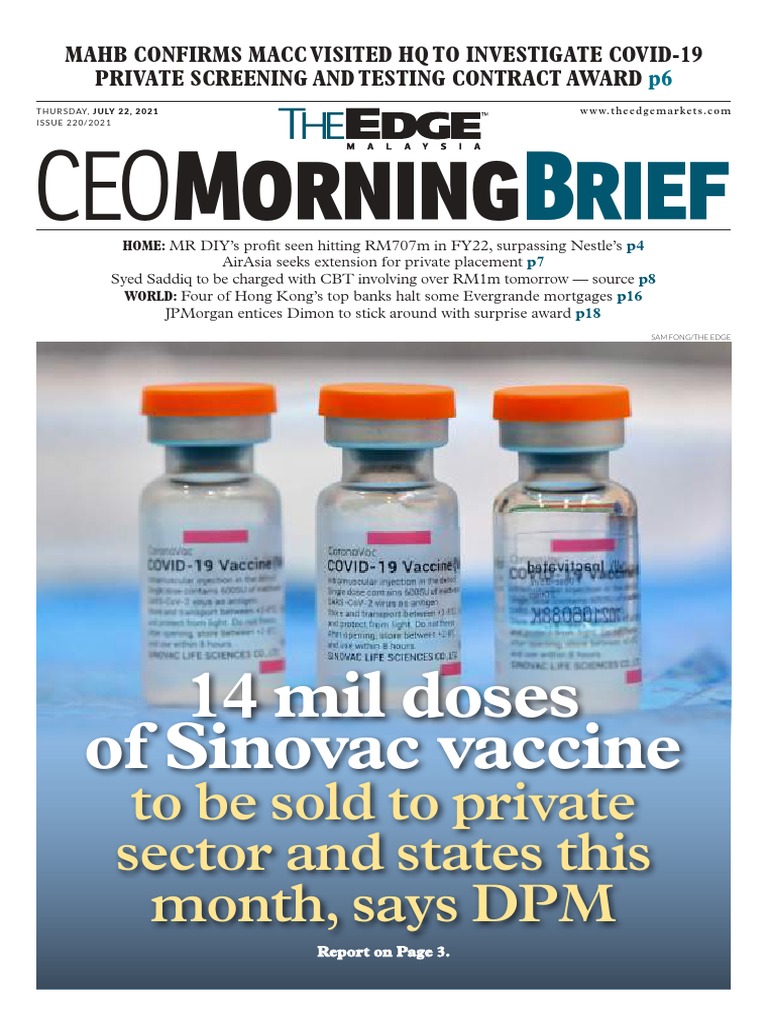 EDGE CEOMrngBrief-22July | PDF | Debit Card | Visa Inc.