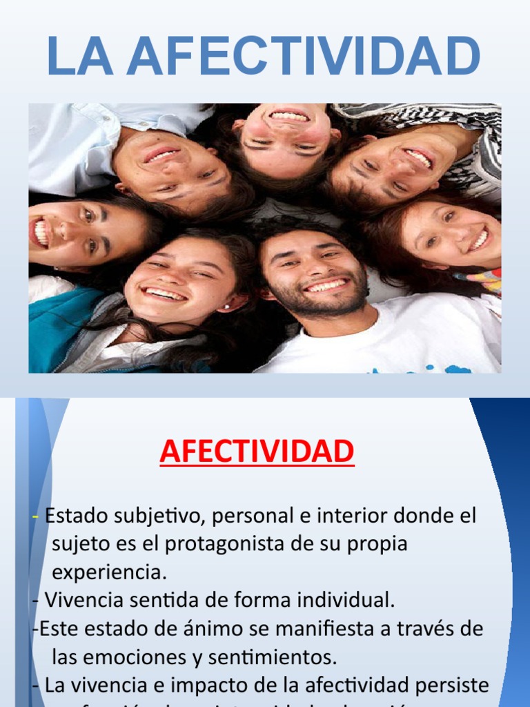AFECTIVIDAD | PDF | Sensación | Las emociones