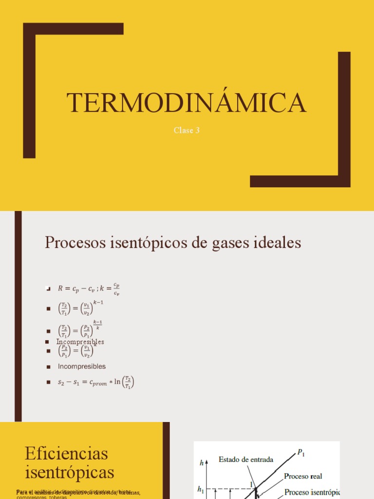 Termodinámica Clase 3 | PDF | Calor | Entropía