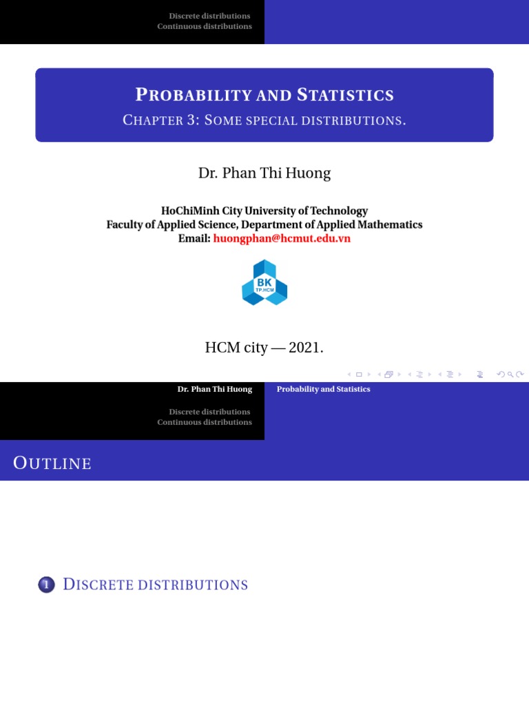 Special Probability Distributions | PDF | Probability Distribution ...