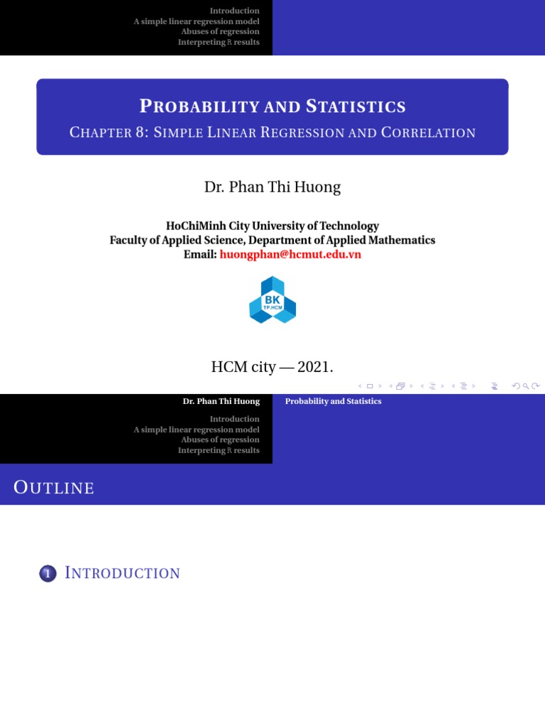 Probability and Statistic Chapter7 - Linear - Regression - Models | PDF ...