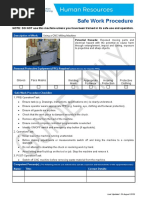 Safe Work Procedure Template | PDF
