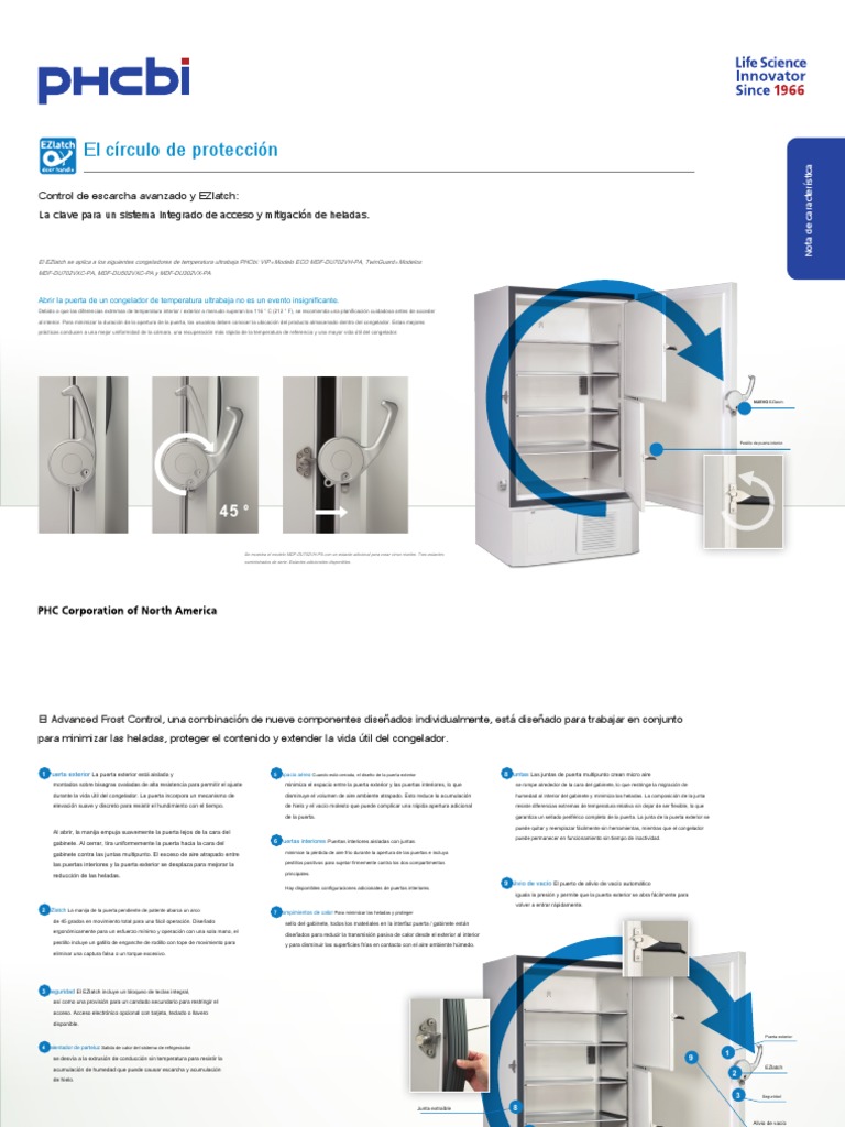 1 PHCBI ULT EZlatch Feature Note VF - En.es | PDF | Science | Ingeniería