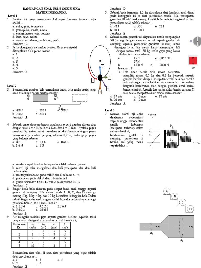 Rancangan Soal Usbn | PDF
