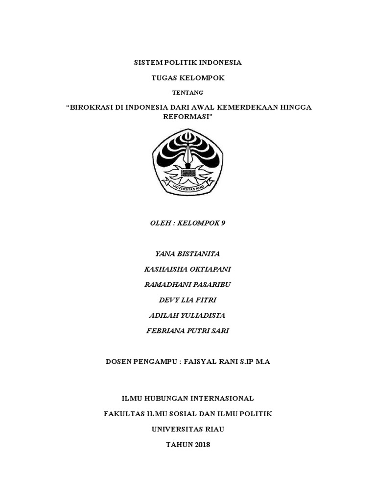 Birokrasi Sispolin | PDF | Politik