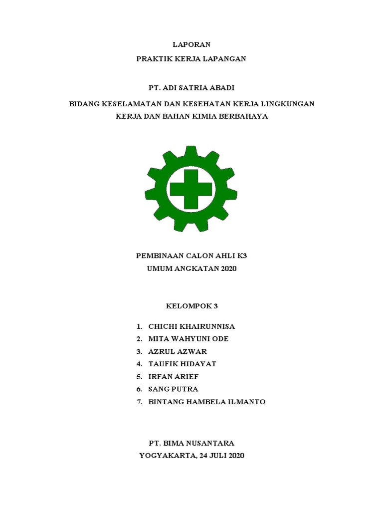 Praktik K3 di PT Adi Satria Abadi | PDF
