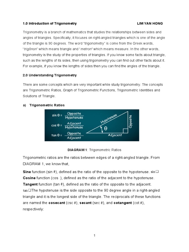 Application of Trigonometry | PDF | Trigonometric Functions | Trigonometry