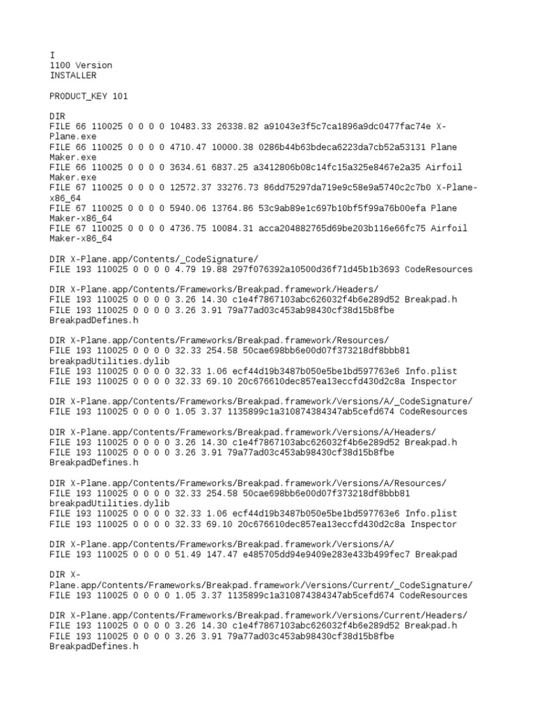 X-Plane Application File Directory | PDF | Text File | Computing
