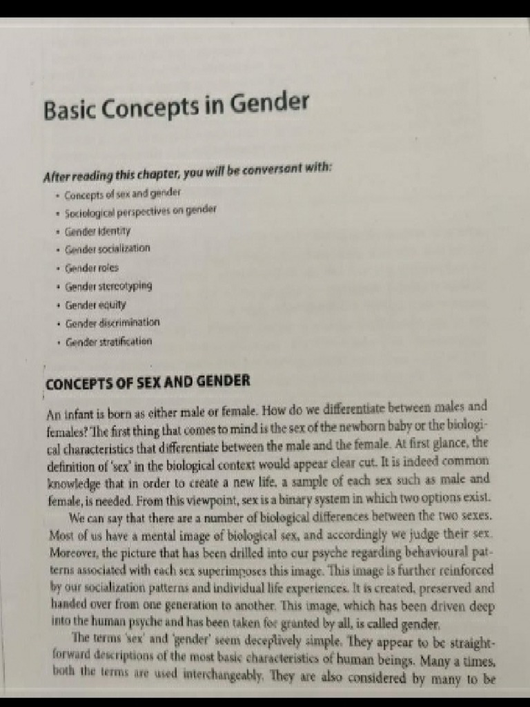 Gender (Sujata Sen) | PDF