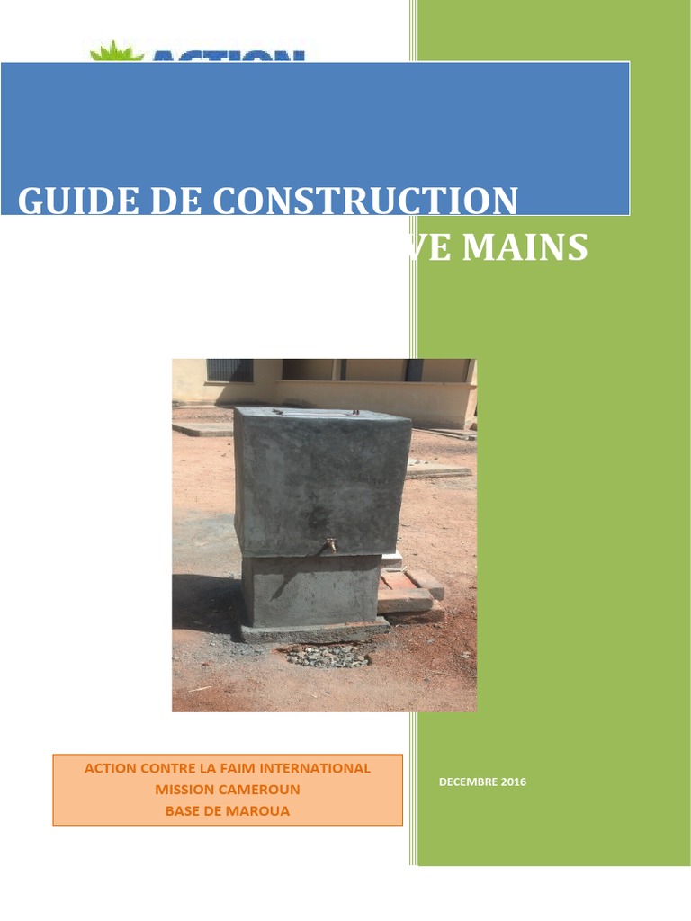 Guide de construction d'un lave-mains | PDF | Mortier (matériau ...