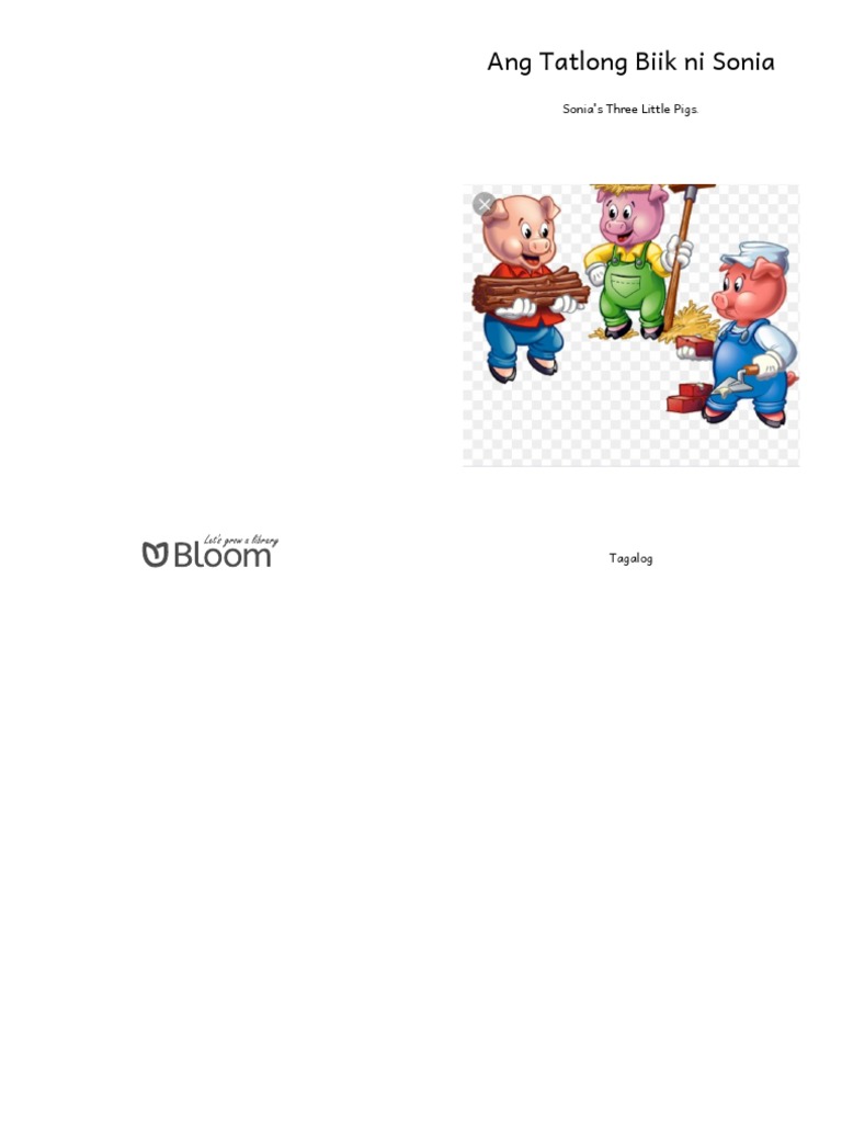 Ang Tatlong Biik Ni Sonia-Tagalog-Cover | PDF