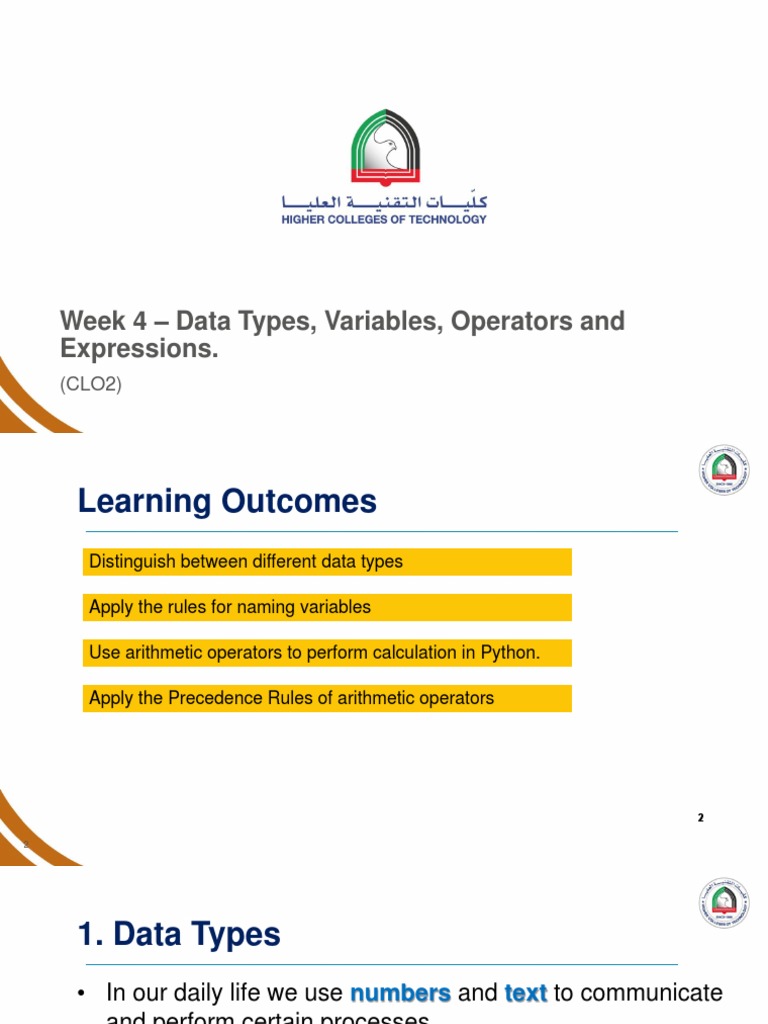 CLO2 - Part 1 | Download Free PDF | Data Type | Variable (Computer Science)