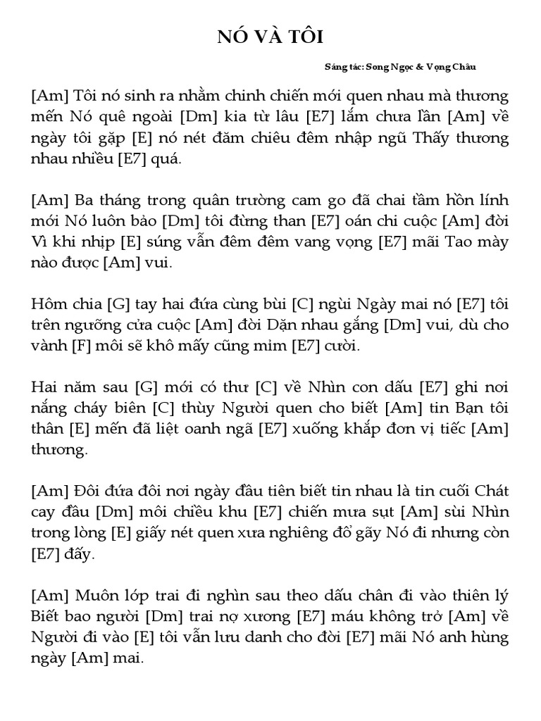 Nó Và Tôi | PDF