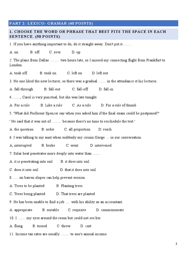 Practice Test 7 | PDF | Planets | Atmosphere