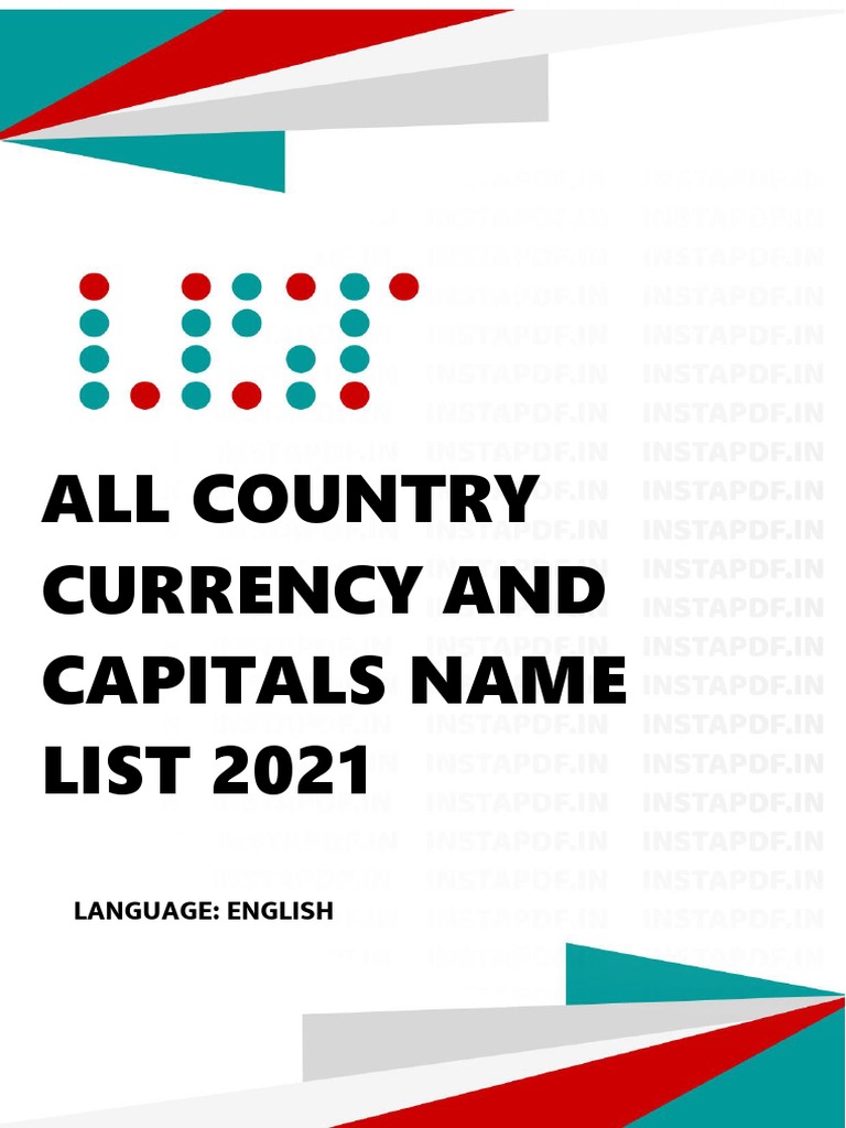 Countries, Capitals, and Currencies List | PDF | Currency ...