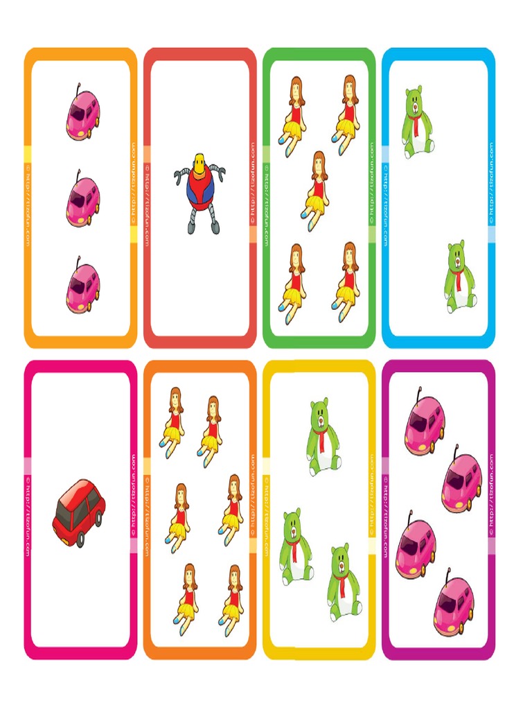 Cartes Denombrer Et Reconnaitre Les Ecritures Chiffrees 1 6 | PDF