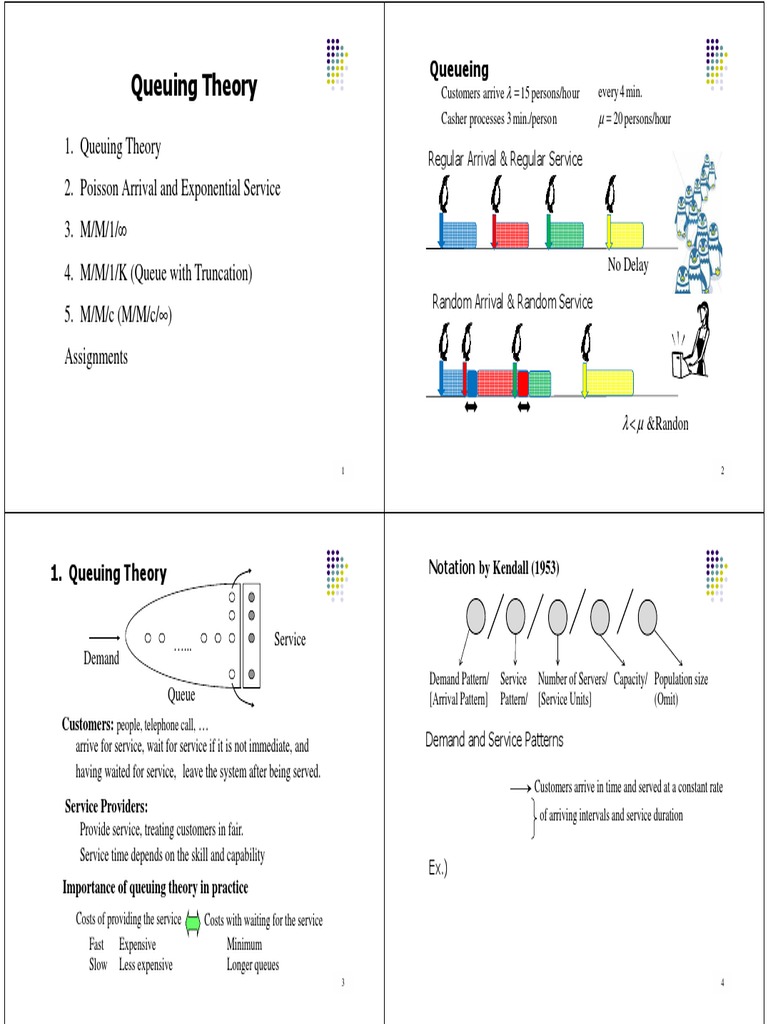09 Queing Theory STDNT | PDF | Probability | Customer Relationship ...