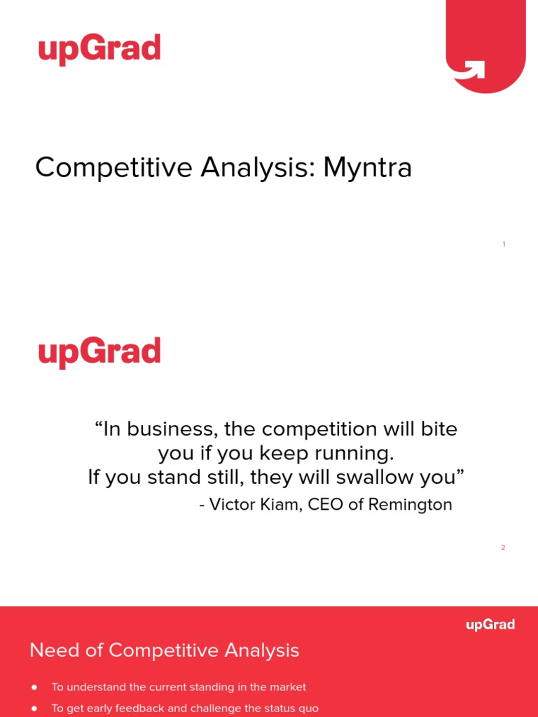 Myntra Competitive Analysis Overview | PDF | E Commerce | Retail