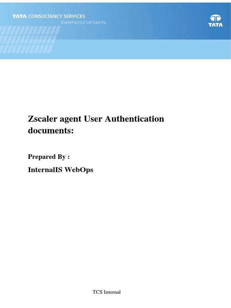 Step-2 Zscaler Authentication | PDF