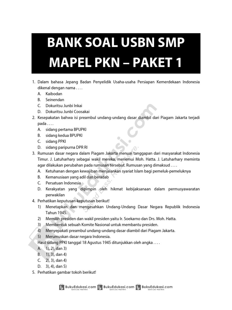 Usbn PKN Paket 1 | PDF | Politik | Ilmu Sosial
