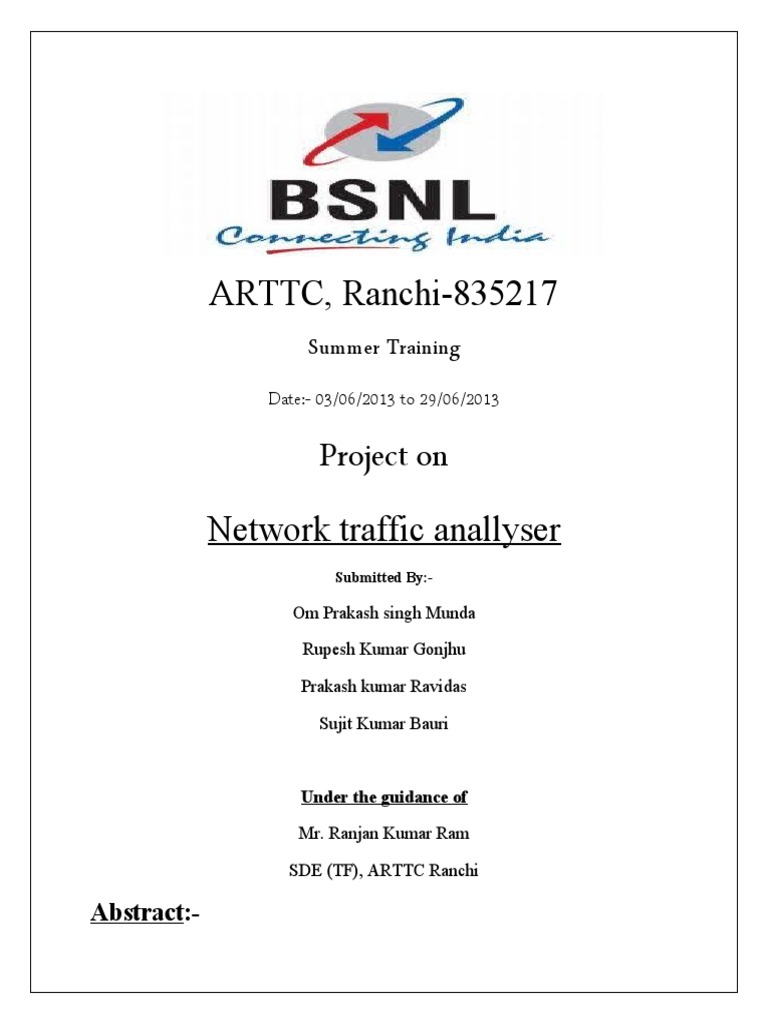 Network Traffic Analyzer Project 05082013054125 Network Trafffic ...