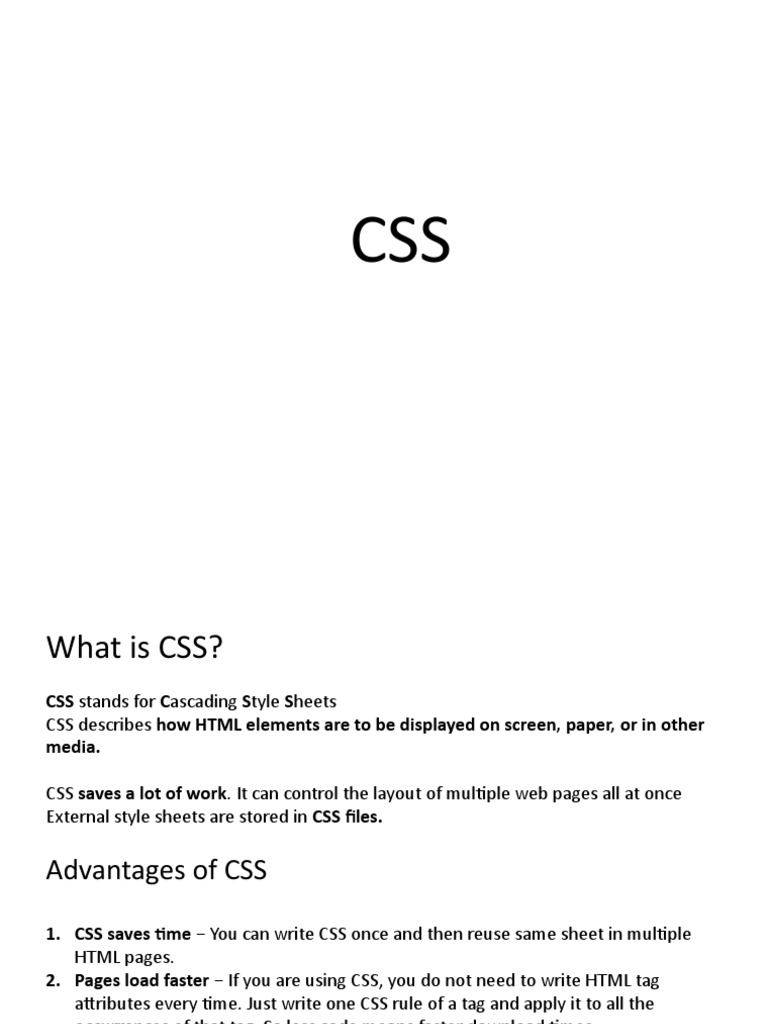 CSS Selectors and Properties Reference | PDF | Html | Html Element CSS Selectors and Properties Reference | PDF | Html | Html Element