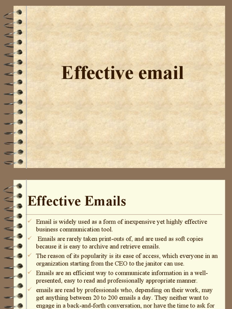 Tips for Writing Effective Emails | PDF | Communication | Computing And ...