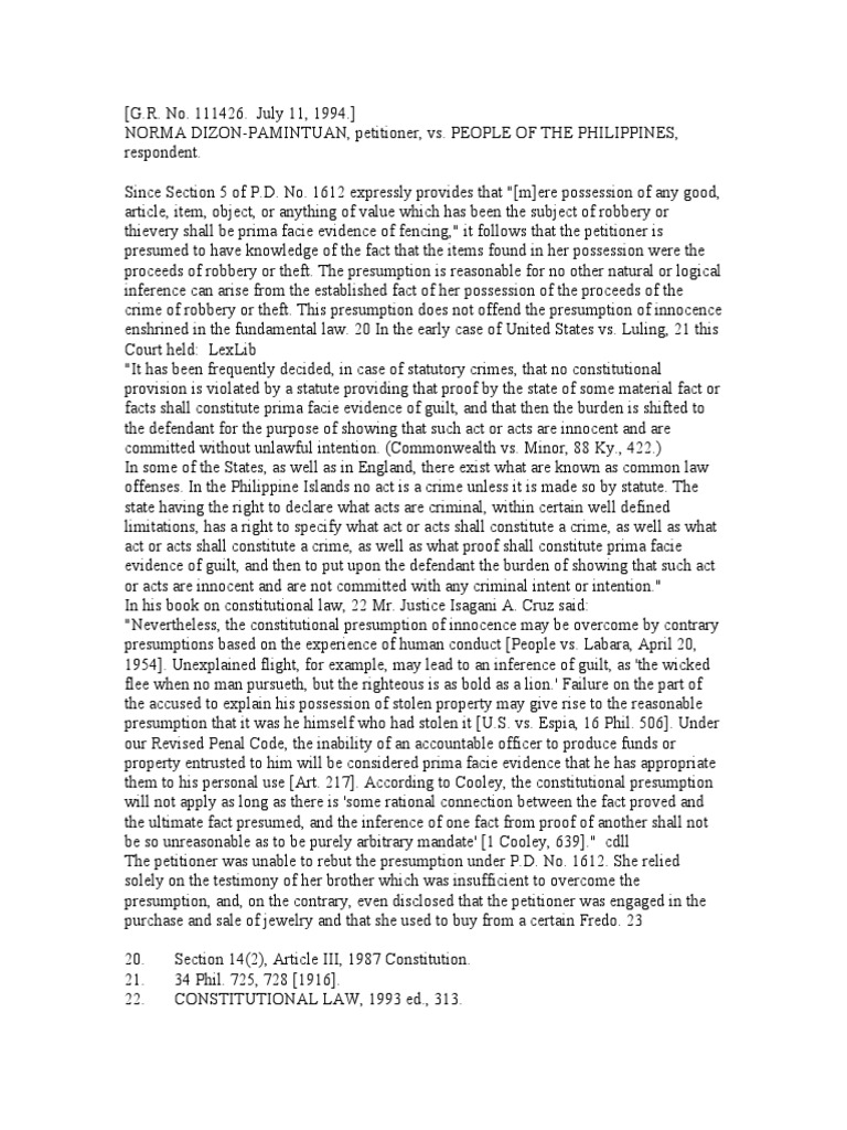 Cases On Theft | PDF | Theft | Circumstantial Evidence
