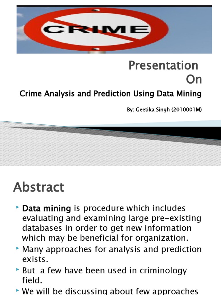 Crime Prediction | PDF | Data Mining | Cluster Analysis