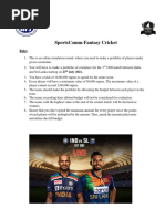 Cricket Team and Player Profile Template | PDF