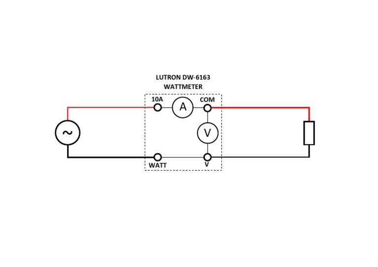 Wattmeter Circuit Diagram | PDF
