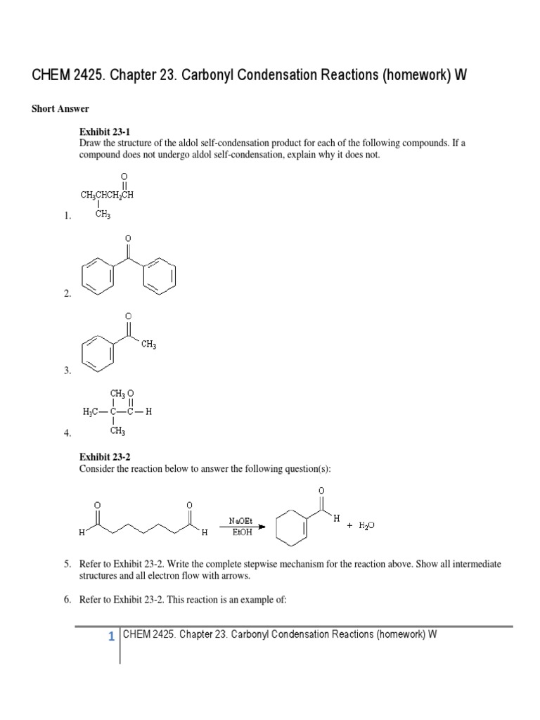 Draw A Condensation Reaction