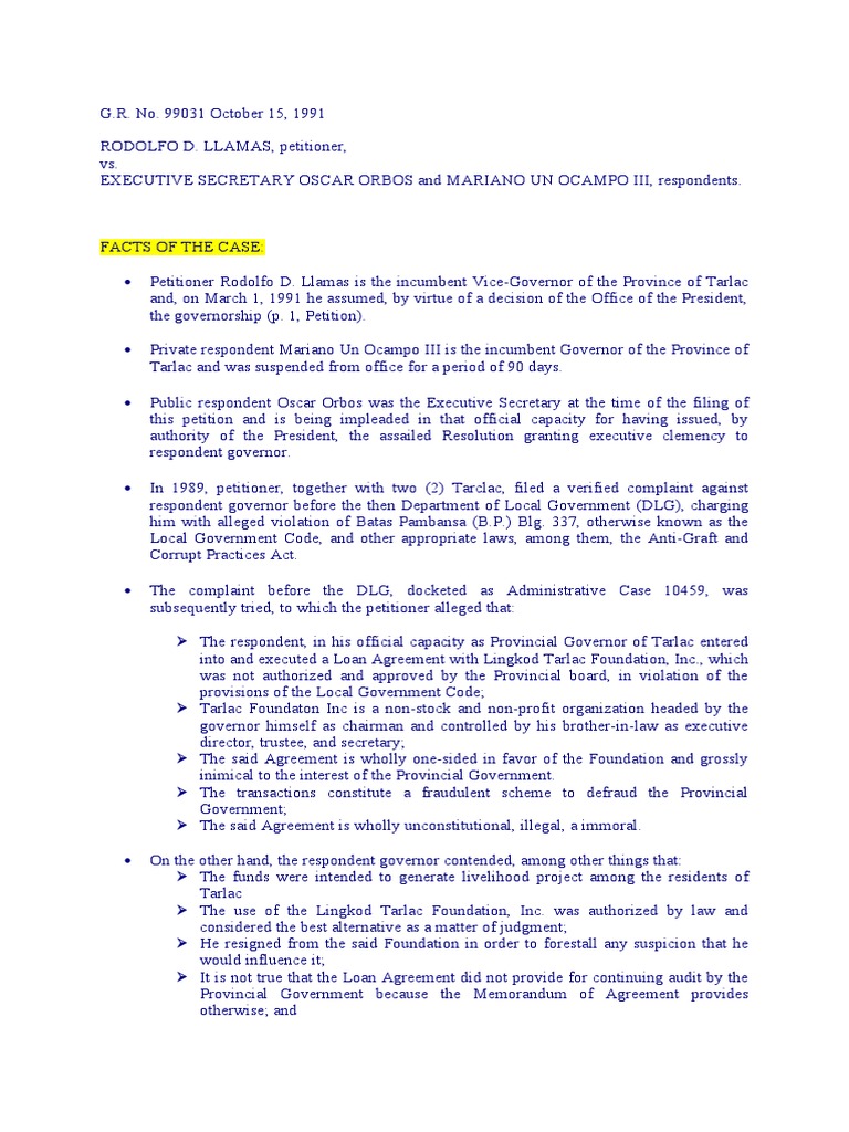 The President's Power to Grant Executive Clemency in Administrative ...