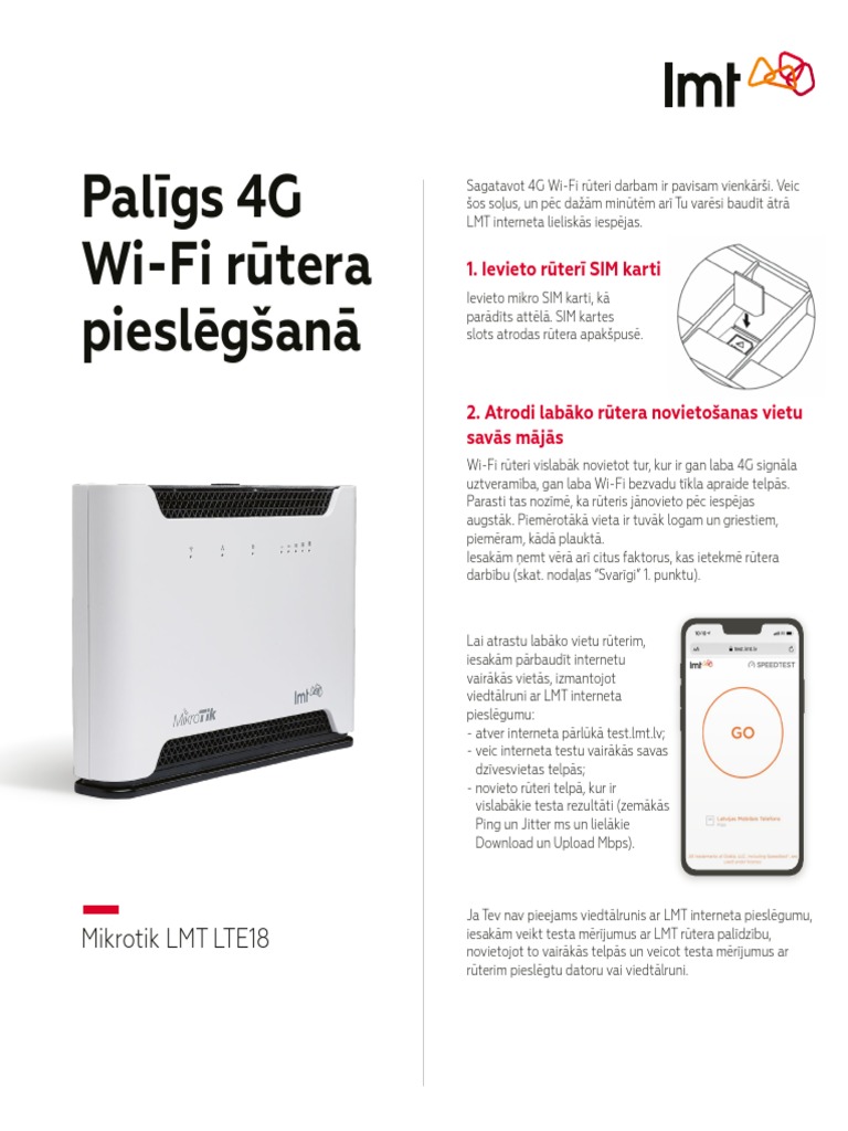 LMT Rutera Instrukcija LTE18 Web | PDF