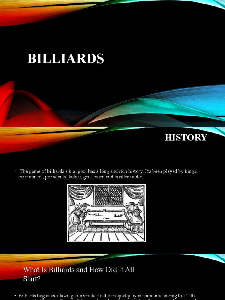 Billiard | PDF | Cue Sports | Pool (Cue Sports)